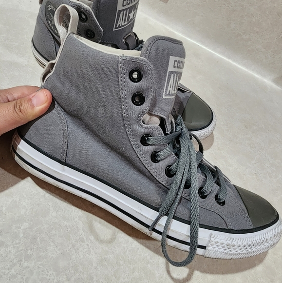 Converse | Shoes | Converse Gray Hightop | Poshmark